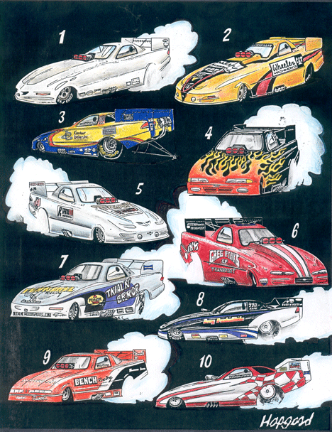 Drag Racing List - Top Ten AA/FCs of 2004