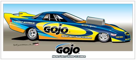 Drag Racing List - Hanna Motorsports Partners with GOJO