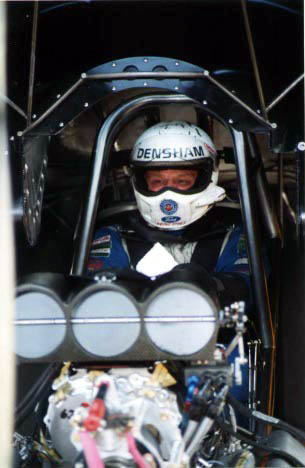 Gary Densham in the cockpit