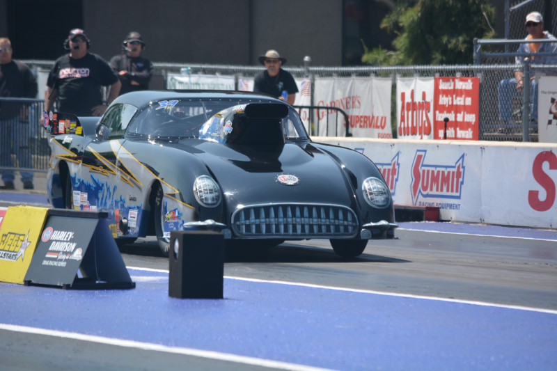 Haas Crinkles his Top Sportsman Corvette - Drag Racing List