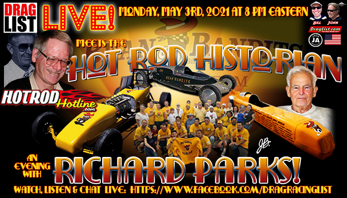 Draglist LIVE: Richard Parks on 5/03/2021! - Drag Racing List