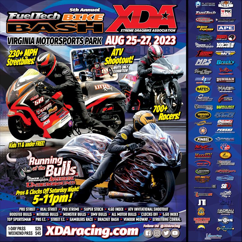 XDA heads to VMP on Aug 25-27, 2023 - Drag Racing List